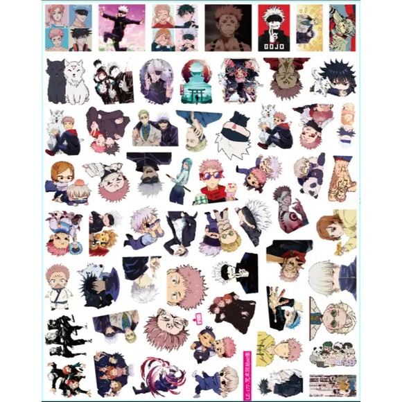 No Brand | Accessories | Jujutsu Kaisen Anime 6 Pc Sticker Set | Poshmark